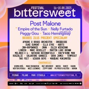 BitterSweet Festival 2025 - Poznań, 14-16.08.2025r. - Koncerty w Polsce